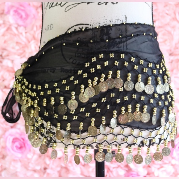 Skirts | 1pc Sequin Belly Dance Hip Scarf Skirt | Poshmark
